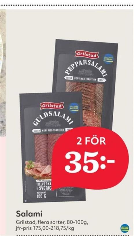 Grilstad Salami Hemköp April 2022