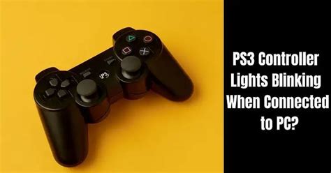 Ps3 Controller Lights Blinking When Connected To Pc Heres What To Do Ps3 Controller