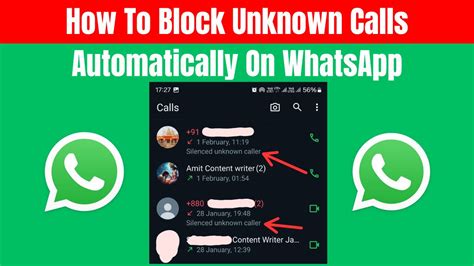How To Block Unknown Calls Automatically On Whatsapp Android