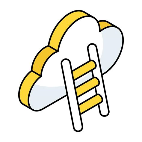 Conceptual Flat Design Icon Of Cloud Path 23689415 Vector Art At Vecteezy