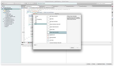 Navigation With The Uinavigationcontroller And Uitabbarcontroller