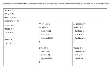 Solved 3 ﻿write The Possible Values Of ﻿x ﻿for Each