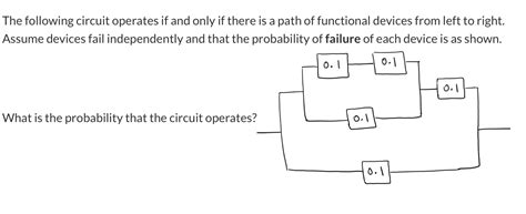 Solved The Following Circuit Operates If And Only If There Chegg