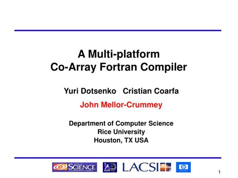 ppt a multi platform co array fortran compiler powerpoint presentation id 3798380