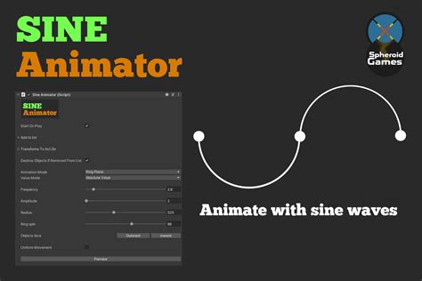 sine animator animation tools unity asset store