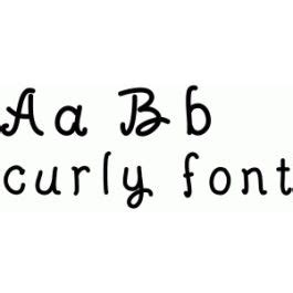 Curly Font