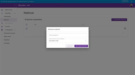 Ux Doc Api Documentação Configuração E Utilização Do Webhook Uxdoc