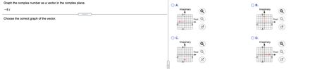 Solved Graph The Complex Number As A Vector In The Complex Chegg