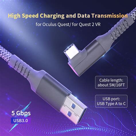 5m 3m Usb C Lading Kabel Voor Oculus Quest 2 Link Grandado