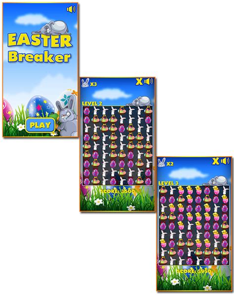 Easter Breaker Html5 Match 3 Game By Codethislab Codecanyon