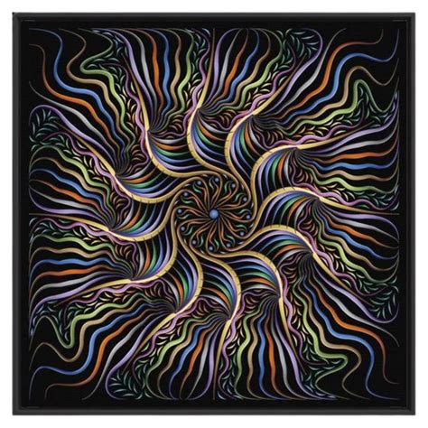 Luxurious Golden Curls Black Abstract Geometric Wall Art Home Wall