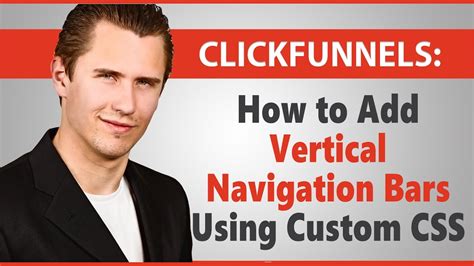 Clickfunnels How To Add Vertical Navigation Bars Using Custom Css You