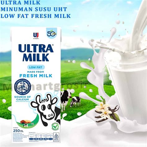 Jual Ultra Milk Minuman Susu Uht Low Fat Fresh Milk 250ml