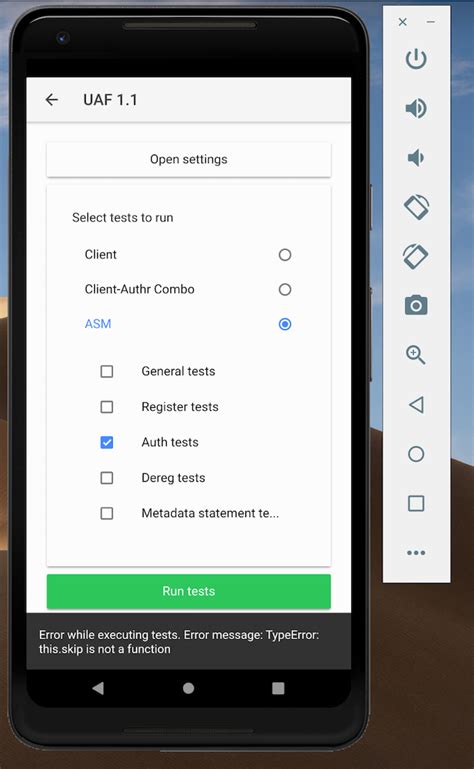 Not Able To Execut Authenticate Tests · Issue 446 · Fido Alliance Conformance Test Tools