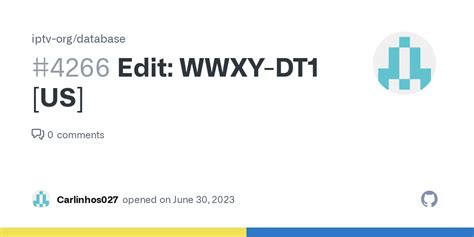 Edit Wwxy Dt1 Us · Issue 4266 · Iptv Orgdatabase · Github