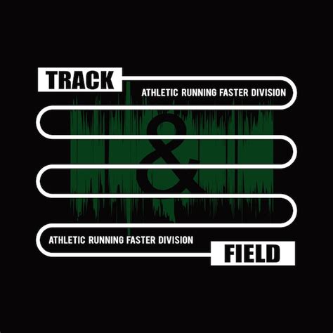 육상 디자인 타이포그래피 벡터 일러스트 레이 션 프리미엄 벡터