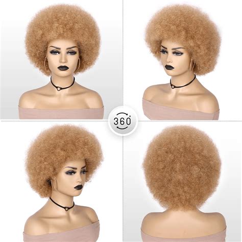 Afro Wig Soft Afro Wig 70s For Women Afro Kinky Curly Hair Wigs With