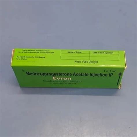 Medroxyprogesterone Acetate Injection Packaging Type Box Grade Standard Ip Grade At ₹ 75