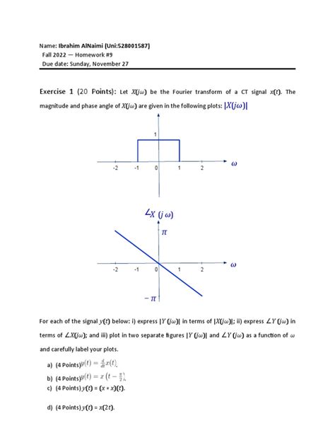 Exercise 1 20 Points Name Here Pdf Applied Mathematics Telecommunications Engineering