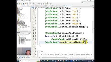 Lesson3visualprogrammingguicomponentscomboboxjlist1sec4 Youtube