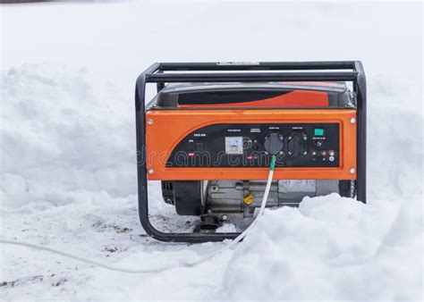 natural light shallow depth of field snow an autonomous generator for generating electricity