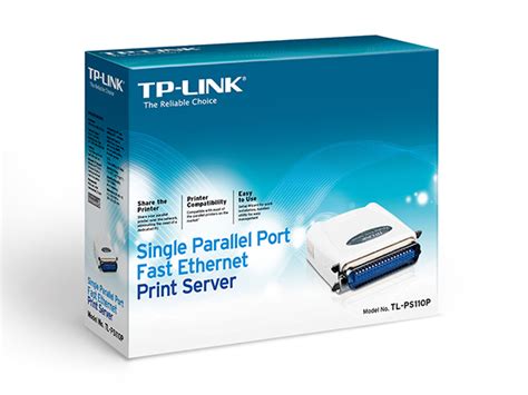 TL PS110P Single Parallel Port Fast Ethernet Print Server TP Link