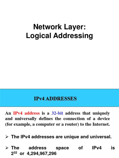 Network Layer Logical Addressing Pdf Ip Address I Pv6 Network Layer Logical Addressing Pdf Ip Address I Pv6