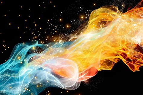 A Dynamic Swirl Of Colors Creates An Abstract Wallpaper Showcasing Vibrant Shades Of Blue