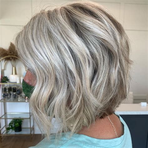 Short Platinum Blonde With Lowlights