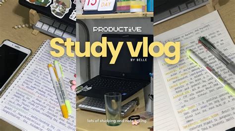 STUDY VLOG Being Productive Lots Of Note Taking And Studying YouTube