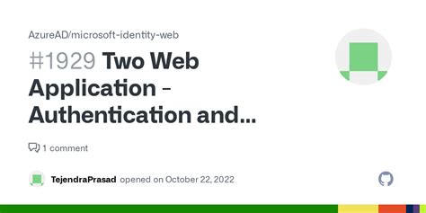 two web application authentication and authorization · issue 1929