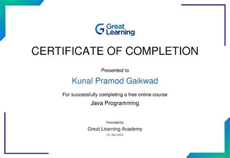 Java Programming Learning Greatlearningacademy Greatlearning Kunal Gaikwad