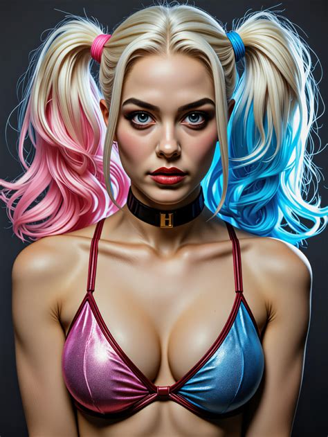 Harley Quinn Bikini Top Portrait By Cathrynedelamort On Deviantart