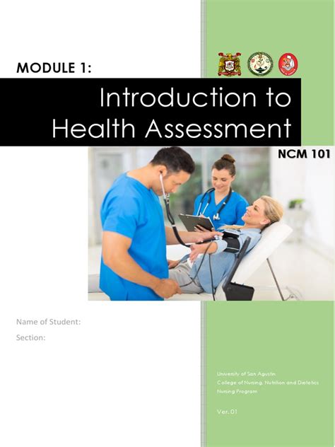 Module 1 Introduction To Health Assessment Pdf Medical Diagnosis Nursing