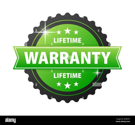 Lifetime Warranty Label Lifetime Warranty On Product Quality And