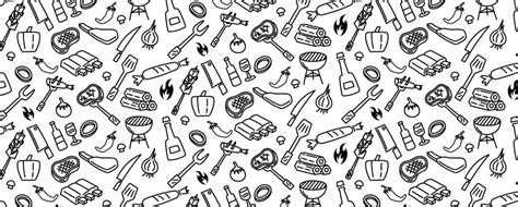 Bbq Pattern Background Vector Art Icons And Graphics For Free Download