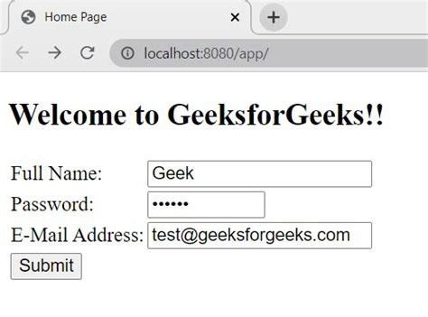 Spring Mvc Password Geeksforgeeks