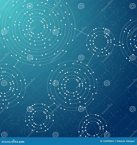 Geometric Pattern With Connected Lines And Dots Stock Vector Illustration Of Connect