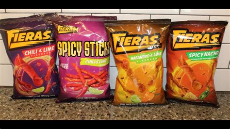 Fieras Chili And Lime Tortilla Chips And Corn Sticks And Habanero And Lime
