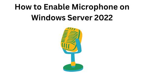 How To Enable Microphone On Windows Server