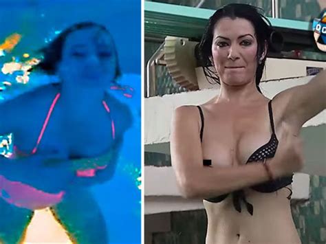Bikini Falling Off Water Park
