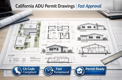 Prepare Quick Adu Permit Drawings In California By Arch Alexander Fiverr