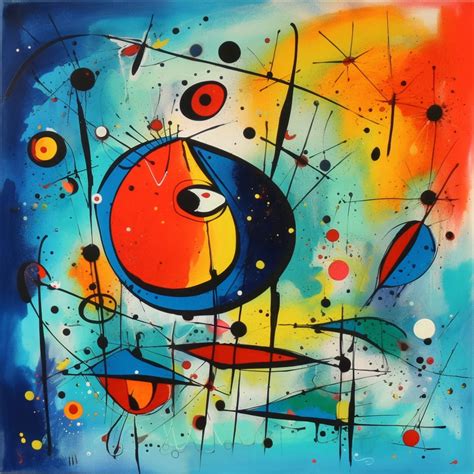 Joan Miro 2 Iso Original Art Canvas Or Digital Print Custom Artwork