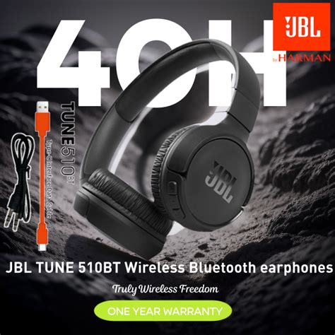 Jbl Tune Bt Wireless Headphones Stereo Surround Bass Built In Mic Bluetooth Headphones