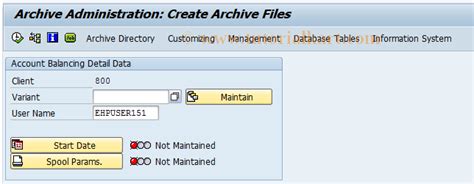F Tk Sap Tcode Archiving Account Bal Detail Data