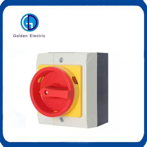 Ac Isolation Switch 4p 20a 32a 40a 63a Ip65 Waterproof Electrical Rotary Isolator Switch