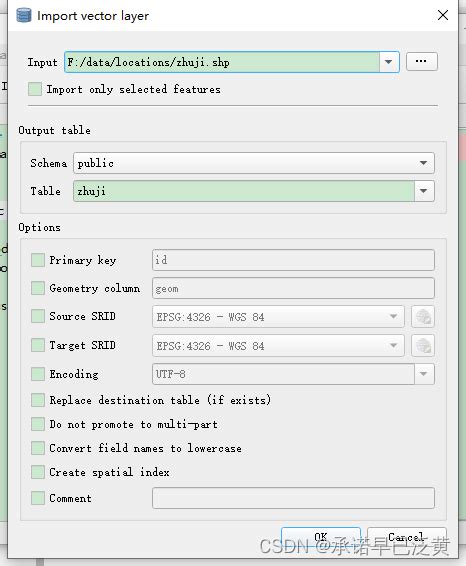 【使用qgis入库将shp数据导入postgis、postgres数据库】qgis导入shp到数据库 Csdn博客