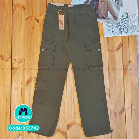 شلوار عمده کارگو مردانه سبز لجنی کد 953742 ال مُد شاپ