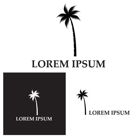 Coconut Tree Icon Vector Illustration Vector Art At Vecteezy