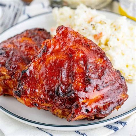 Bbq Baked Chicken Thighs The Country Cook